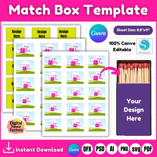 Blank Match Box - Etsy