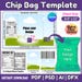 Editable Chip Bag Template, Canva Mockup, Party Favor (digital Prints ...