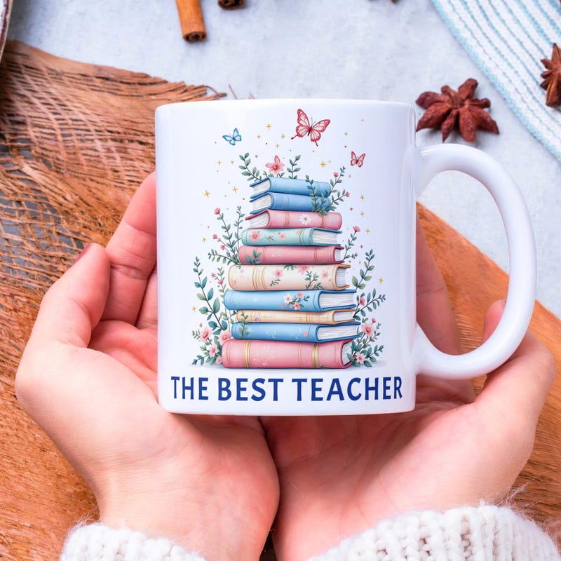 Teacher Day Mug Template - Etsy