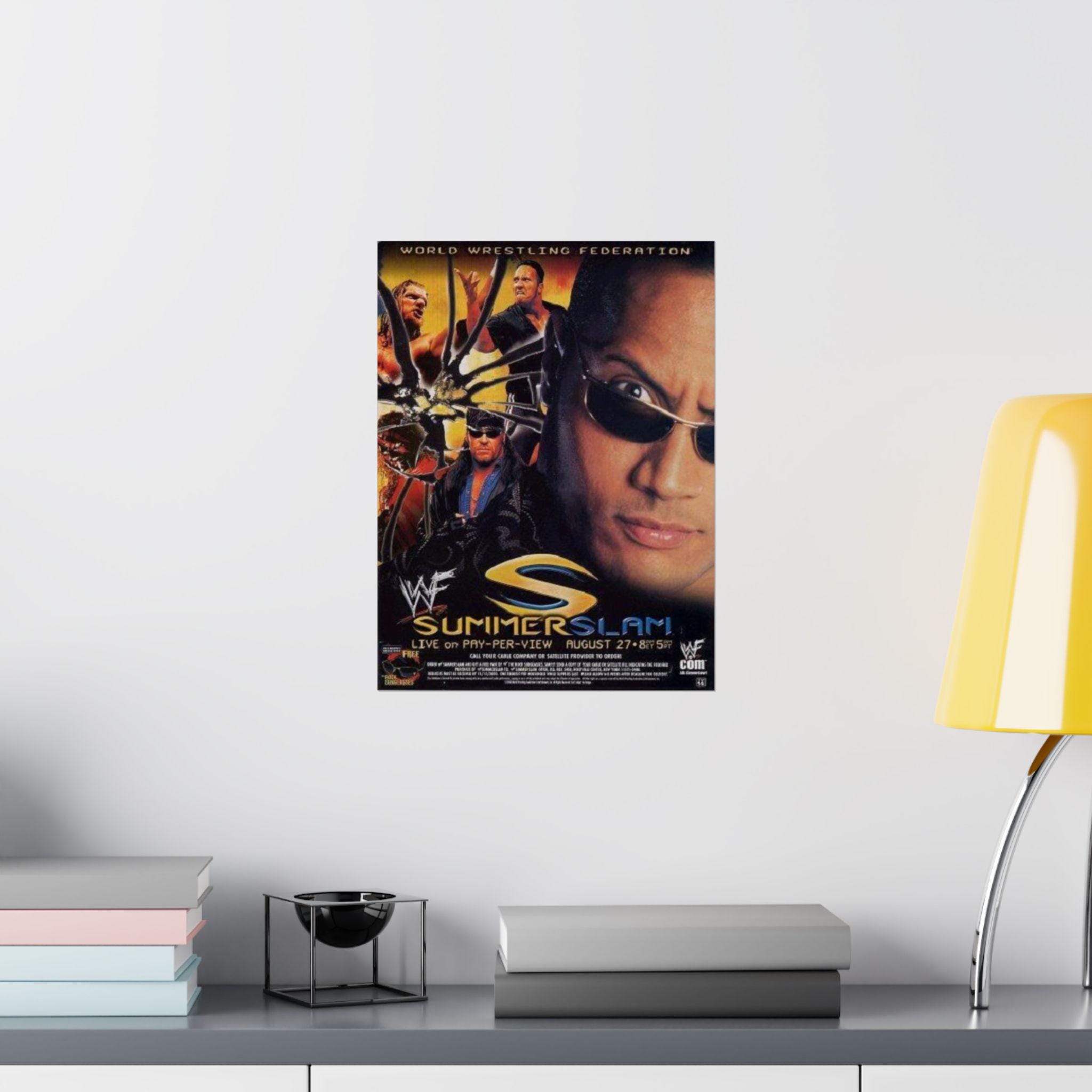 WWE Summerslam 2000 Retro Vintage Poster, Vertical Posters, Matte ...