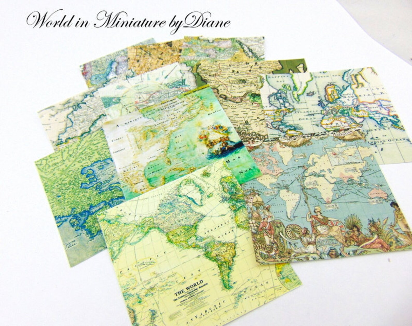 PDF Dollhouse Maps, 1:12 Old Maps Digital Download, Dollhouse Maps ...