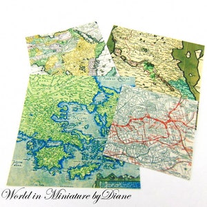 PDF Dollhouse Maps, 1:12 Old Maps Digital Download, Dollhouse Maps ...