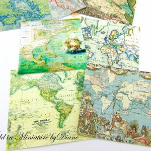 PDF Dollhouse Maps, 1:12 Old Maps Digital Download, Dollhouse Maps ...