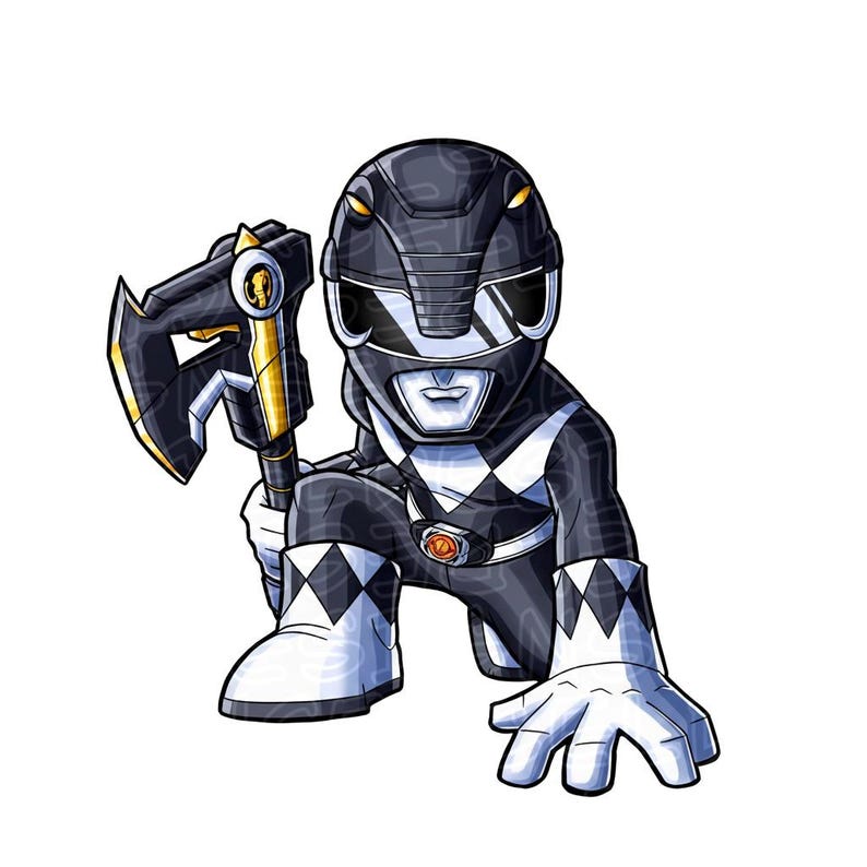 POWER RANGERS Chibi (mighty Morphin) PNG File Bundle. (digital Download ...