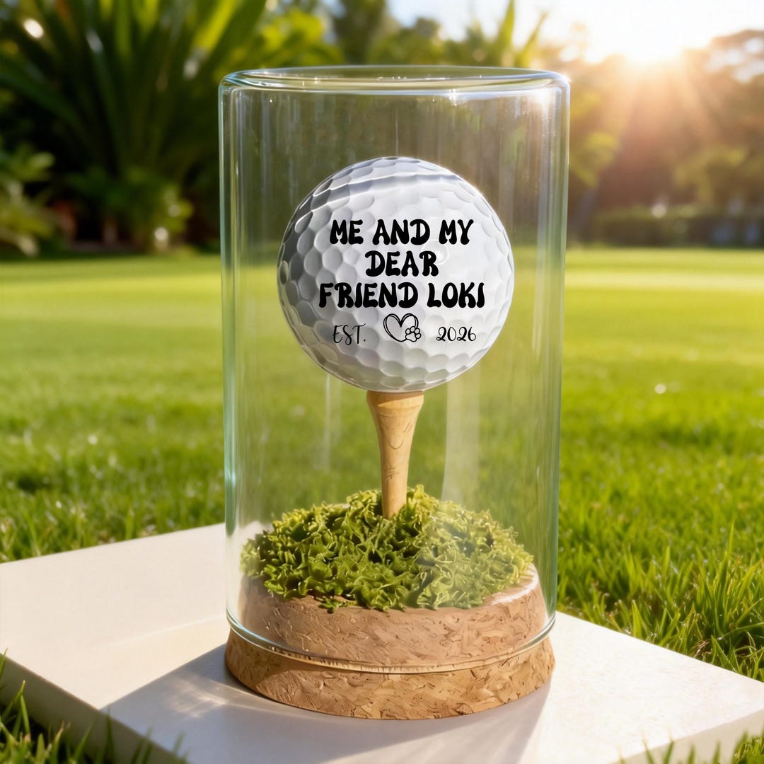 Pet Lover Golf Balls, Dog Golf Gift, Me and My Dear Friend, Custom Pet ...