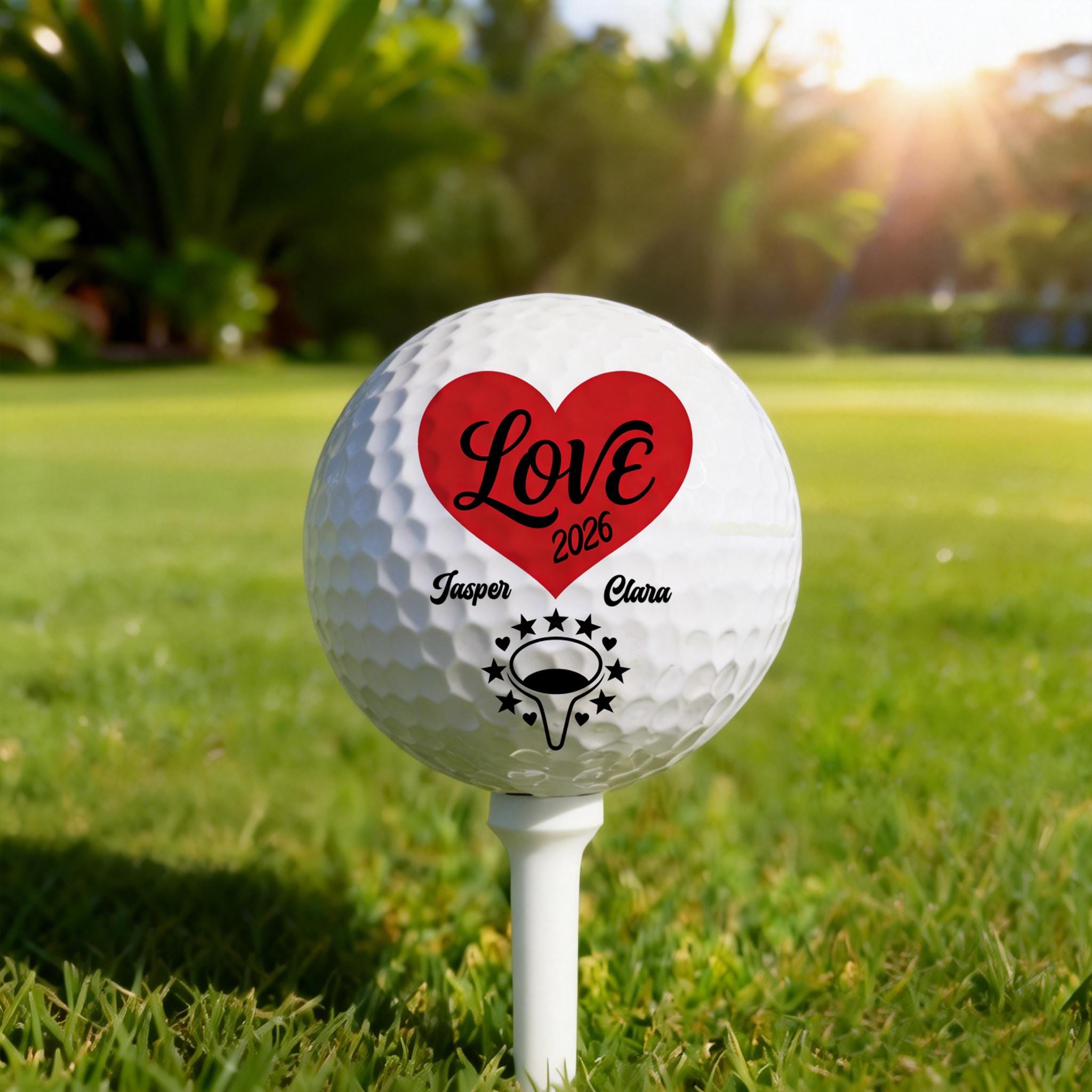 Valentine Swing Together,couples Golf Love,custom Romantic Golf ...