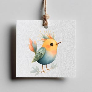 Watercolor Birds Clipart Set: Whimsical PNG Illustrations (digital ...