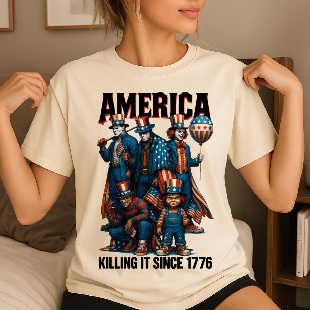 America Killing It Since 1776 Horror PNG - Patriotic Villain Digital ...
