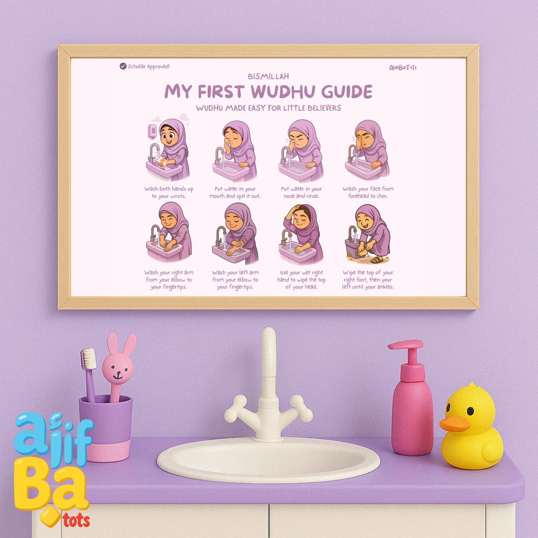 Shia Wudhu Steps for Girls – Printable Islamic Ablution Guide - Etsy