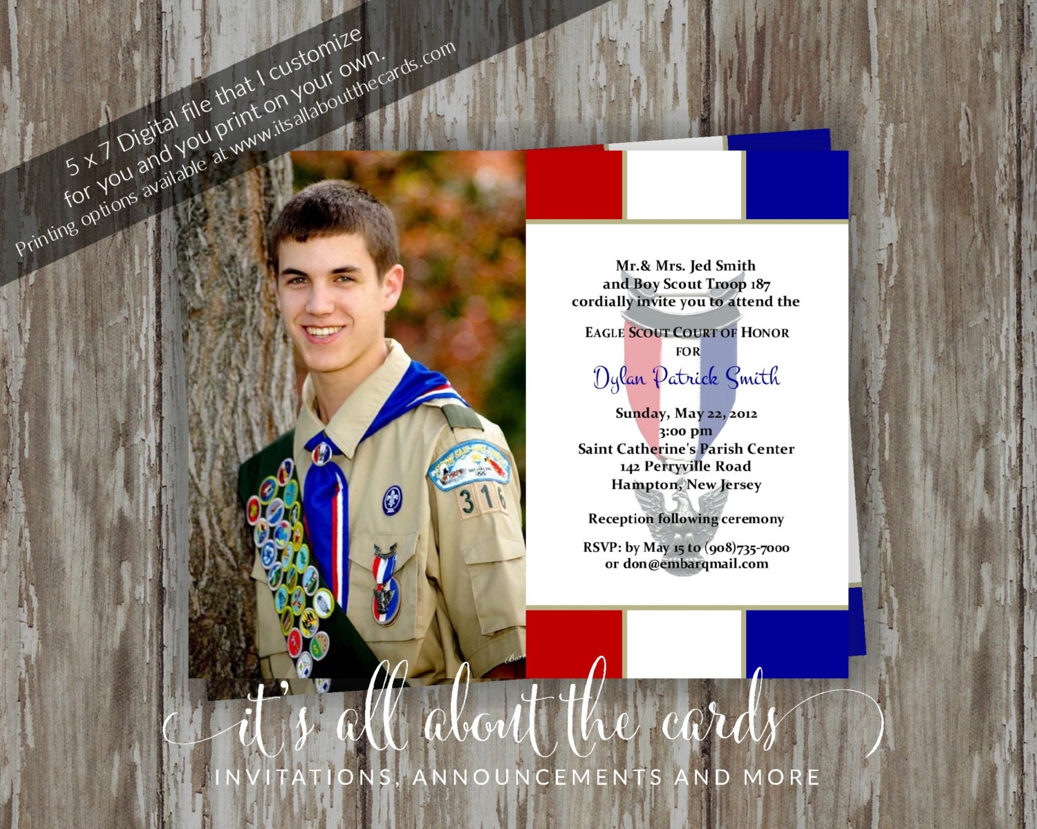 Printable Eagle Scout Invitations