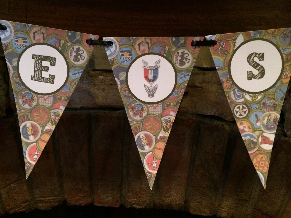Eagle Scout Pennant Banner Design 3 Instant - Etsy