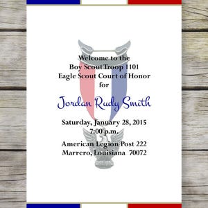Eagle Scout Programs Digital File Print Your Own - Etsy
