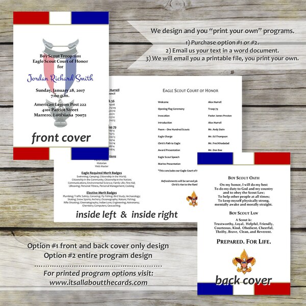 Eagle Scout Printables - Etsy