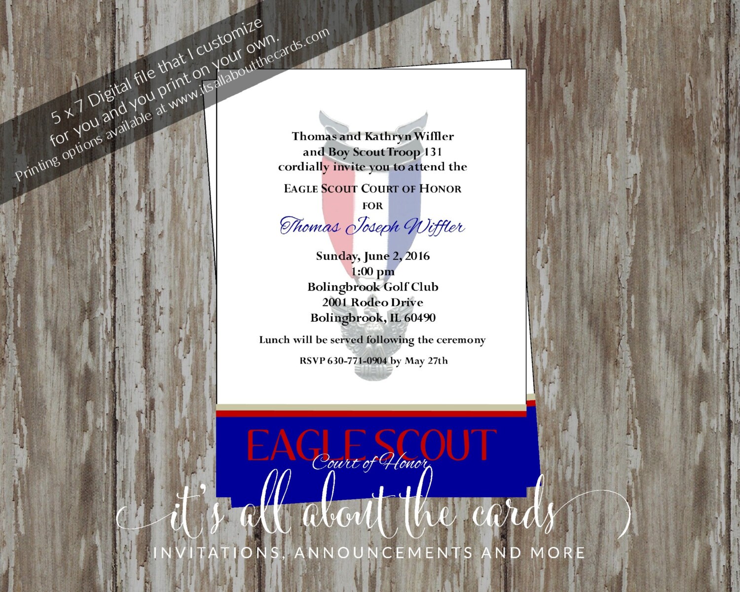 Eagle Scout Court Of Honor Invitations Template