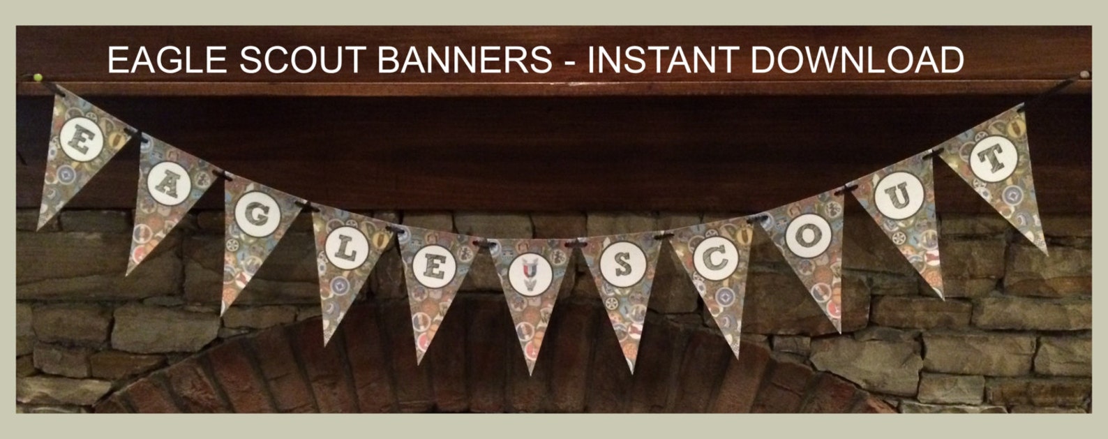 Eagle Scout Pennant Banner Design 3 Instant - Etsy