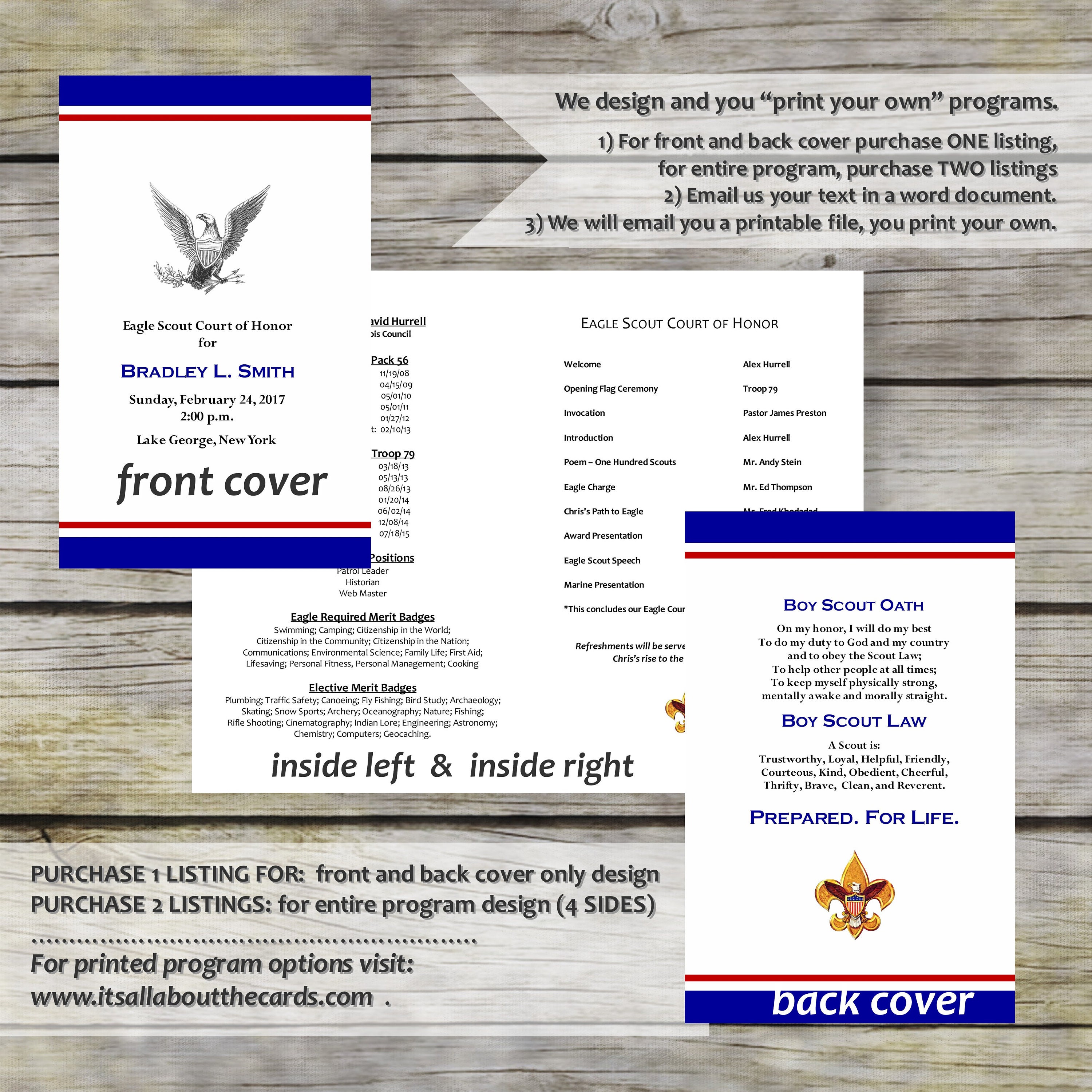 Printable Eagle Scout Invitations