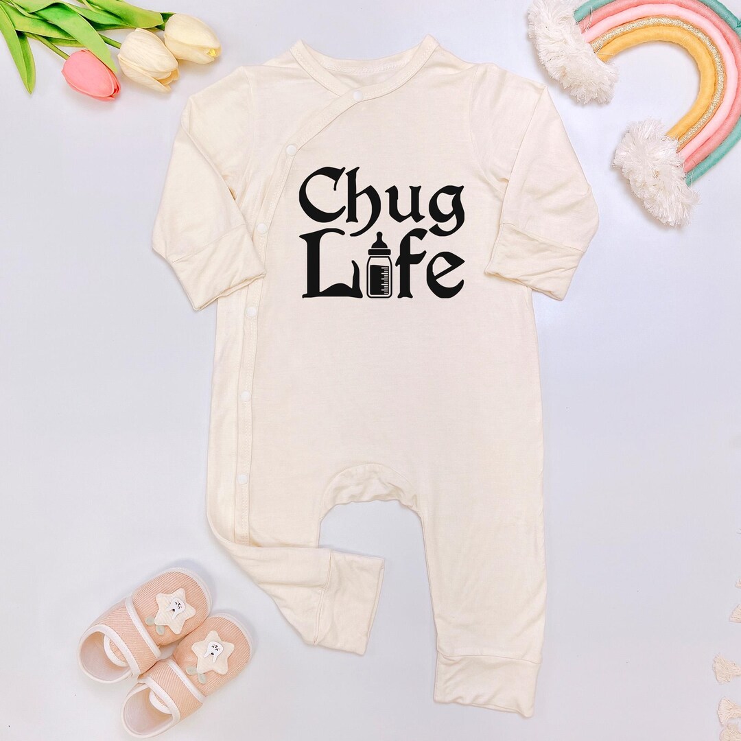 Chug Life Bamboo Bodysuit, Pregnancy Announcement, Baby Shower Gift - Etsy