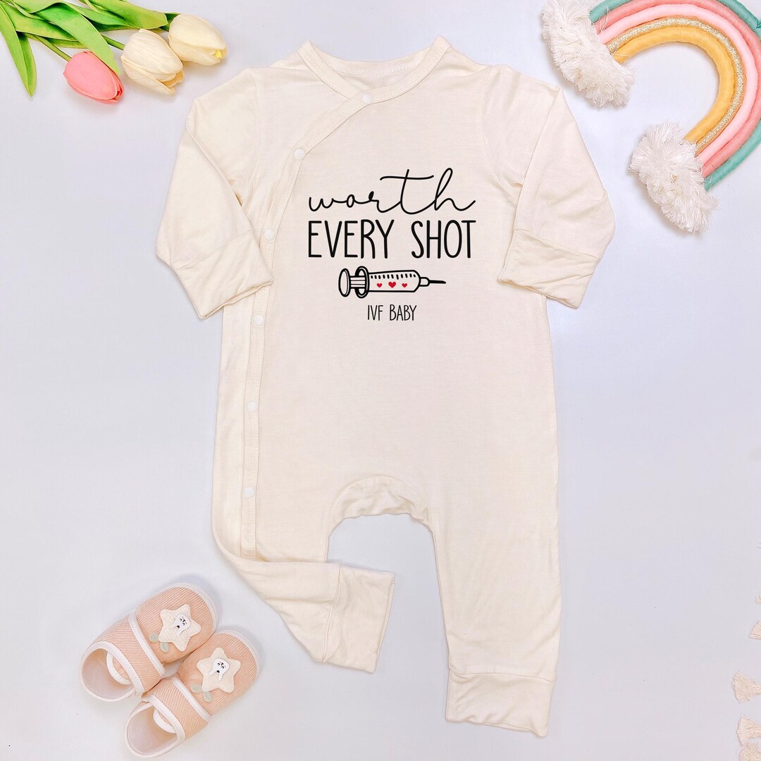 Worth Every Short Newborn Outfits, IVF Baby Bamboo Bodysuit, Pregnancy ...