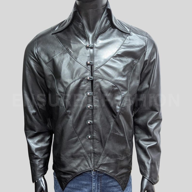 Papa V Inspired Jacket | Ghost Band Black Leather Coat | Gothic Pope ...