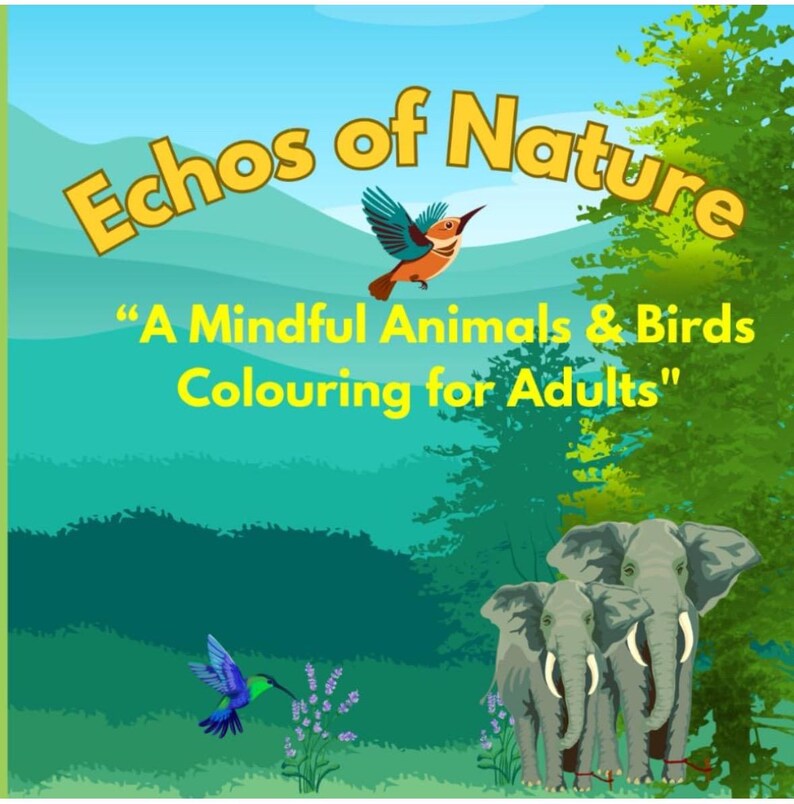 Animals & Birds Coloring Book for Adults: Mindful Relaxation - Etsy