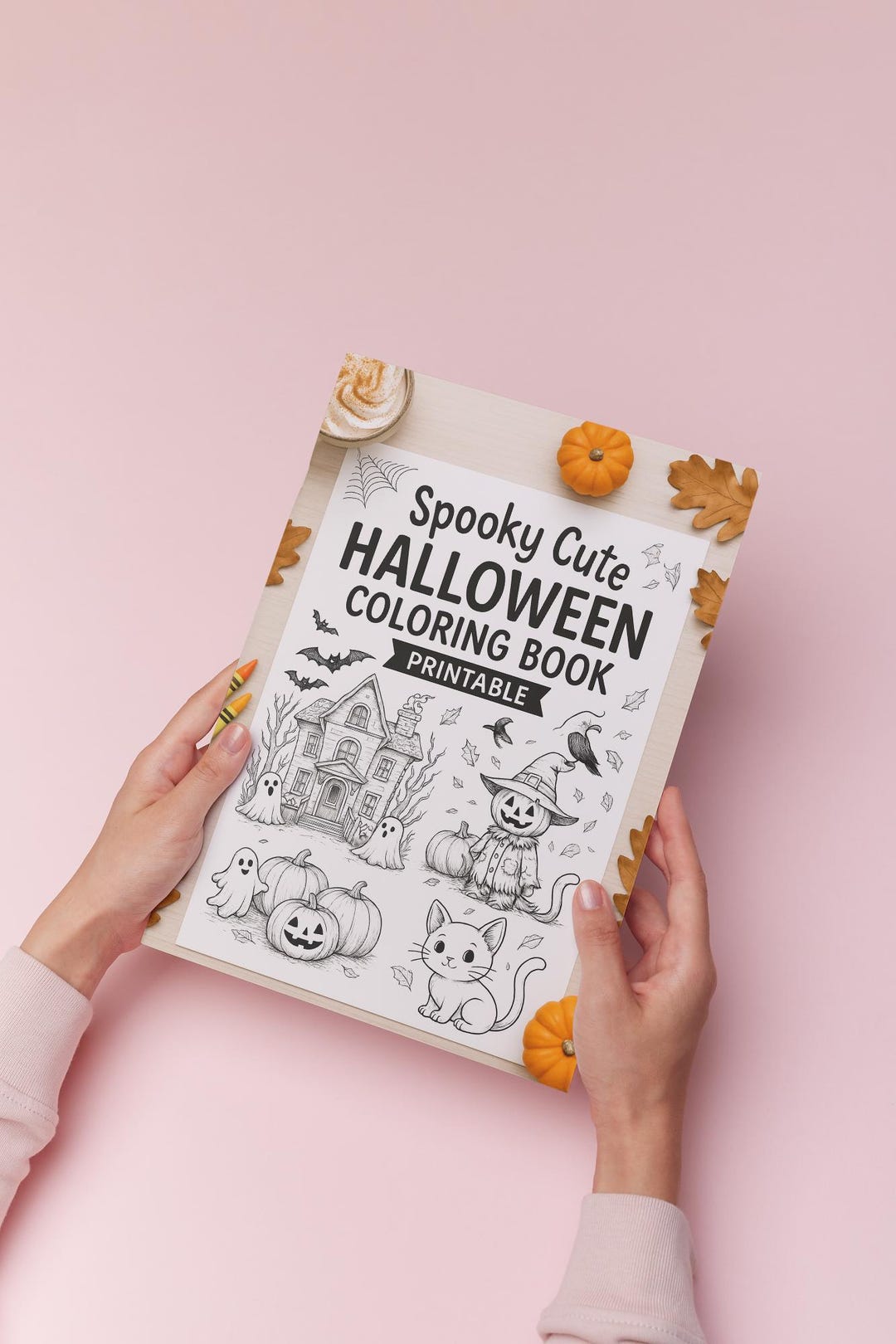 Spooky Halloween Coloring Book, Fun Coloring Pages for Kids, Printable ...