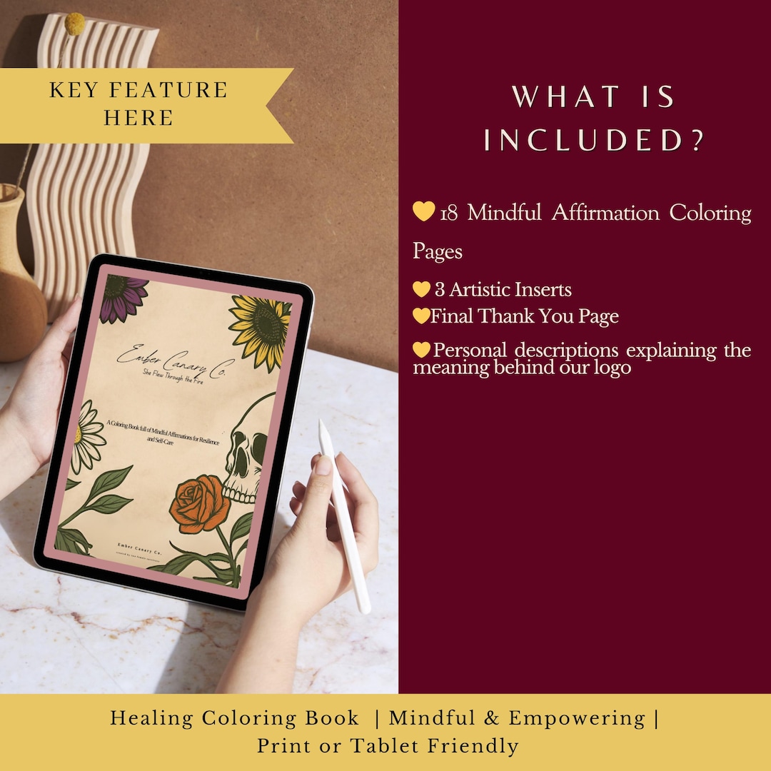 Healing Affirmation Coloring Book: Trauma Recovery, Self-care Art (PDF ...