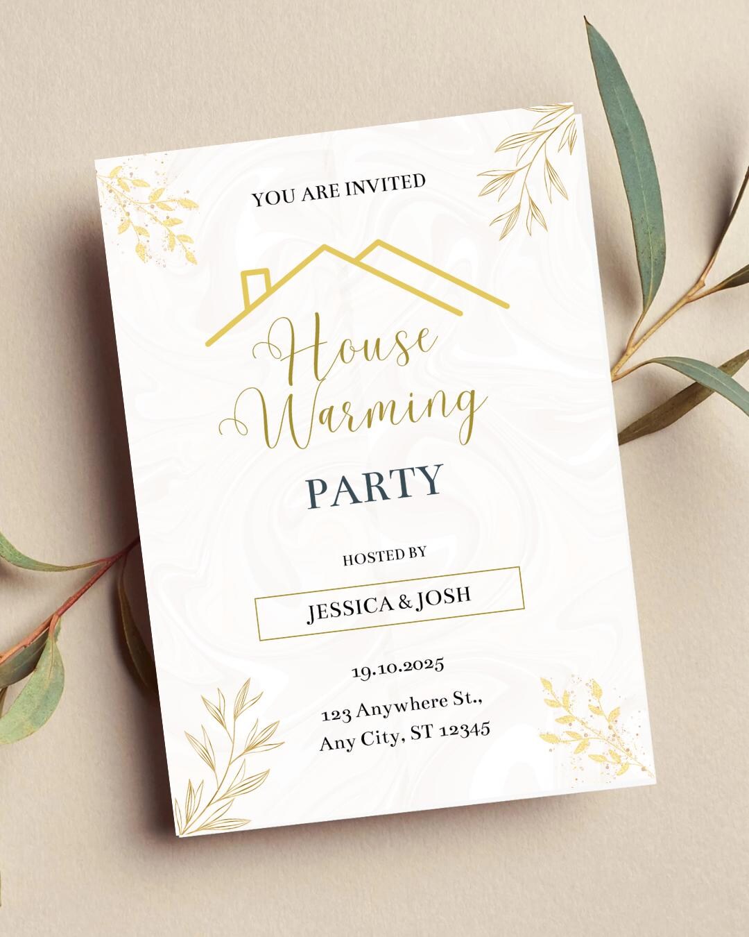 Editable House Warming Invitation, House Warming Party, Modern ...