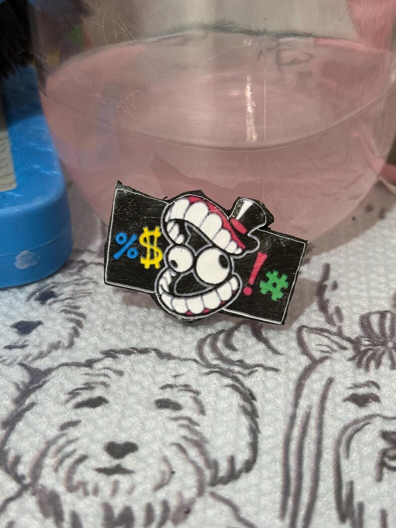 The Digital Circus Caine Swear Sensor Pin, Handmade - Etsy