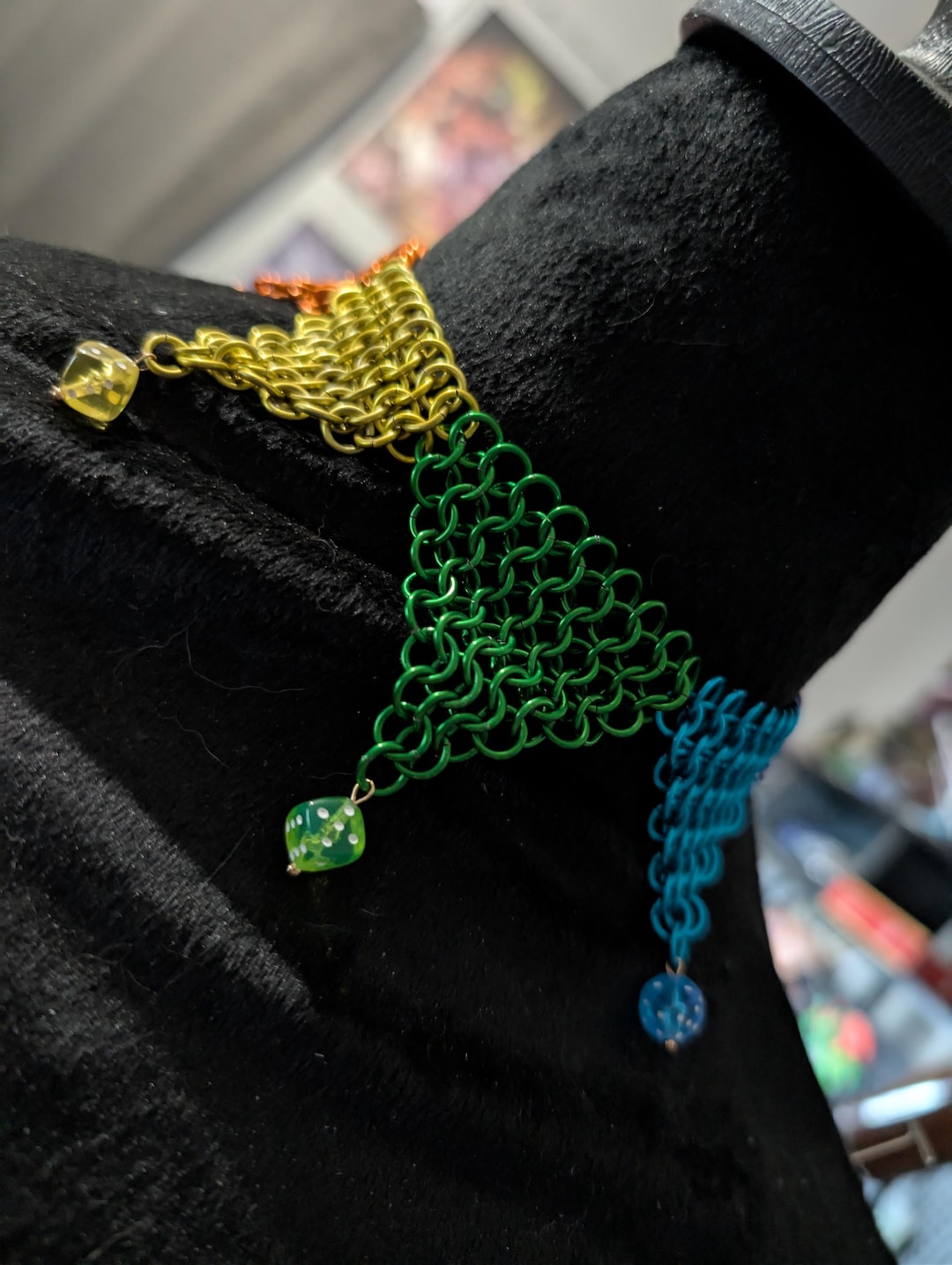 Rainbow D6 Dnd Clown / Jester Collar / Choker for Ren Faire or Larpe - Etsy