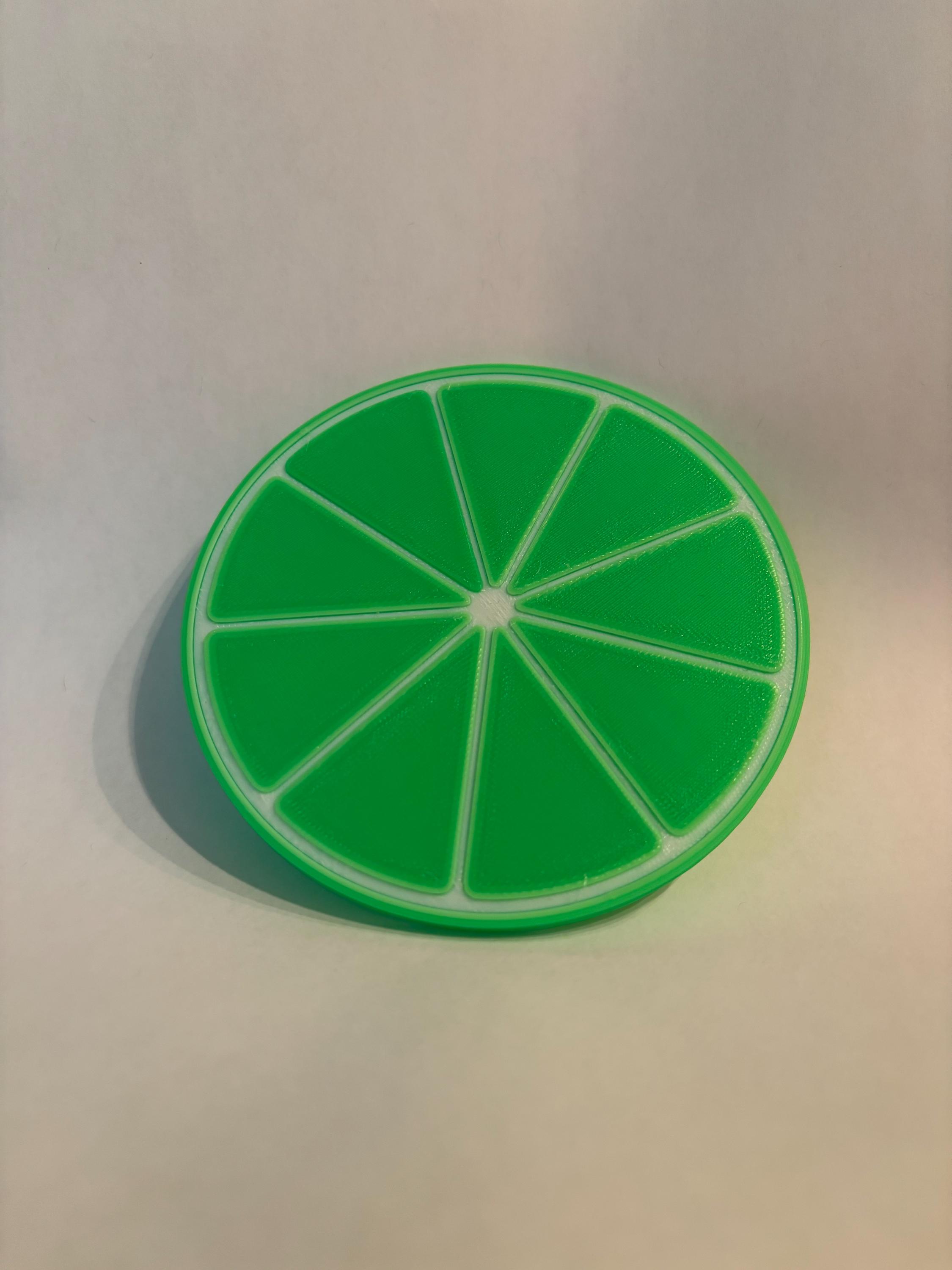 Lime Slice Coasters – Citrus Fruit Drink Coasters (set of 4) | Summer ...