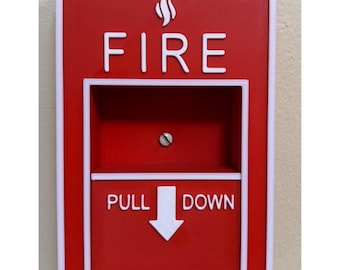 Fire Alarm Light Switch Cover: 3D Printed Toggle Plate, Functional Room ...