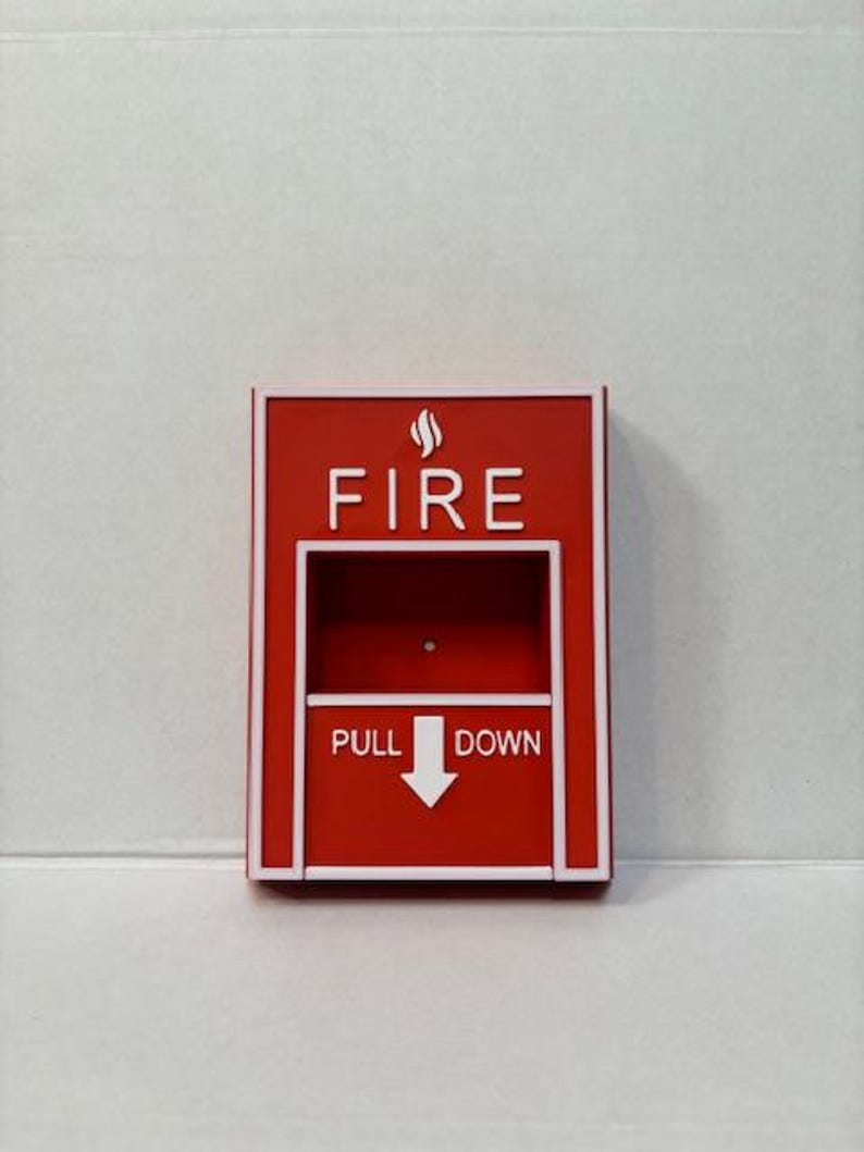 Fire Alarm Light Switch Cover: 3D Printed Toggle Plate, Functional Room ...
