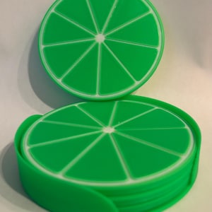 Lime Slice Coasters – Citrus Fruit Drink Coasters (set of 4) | Summer ...