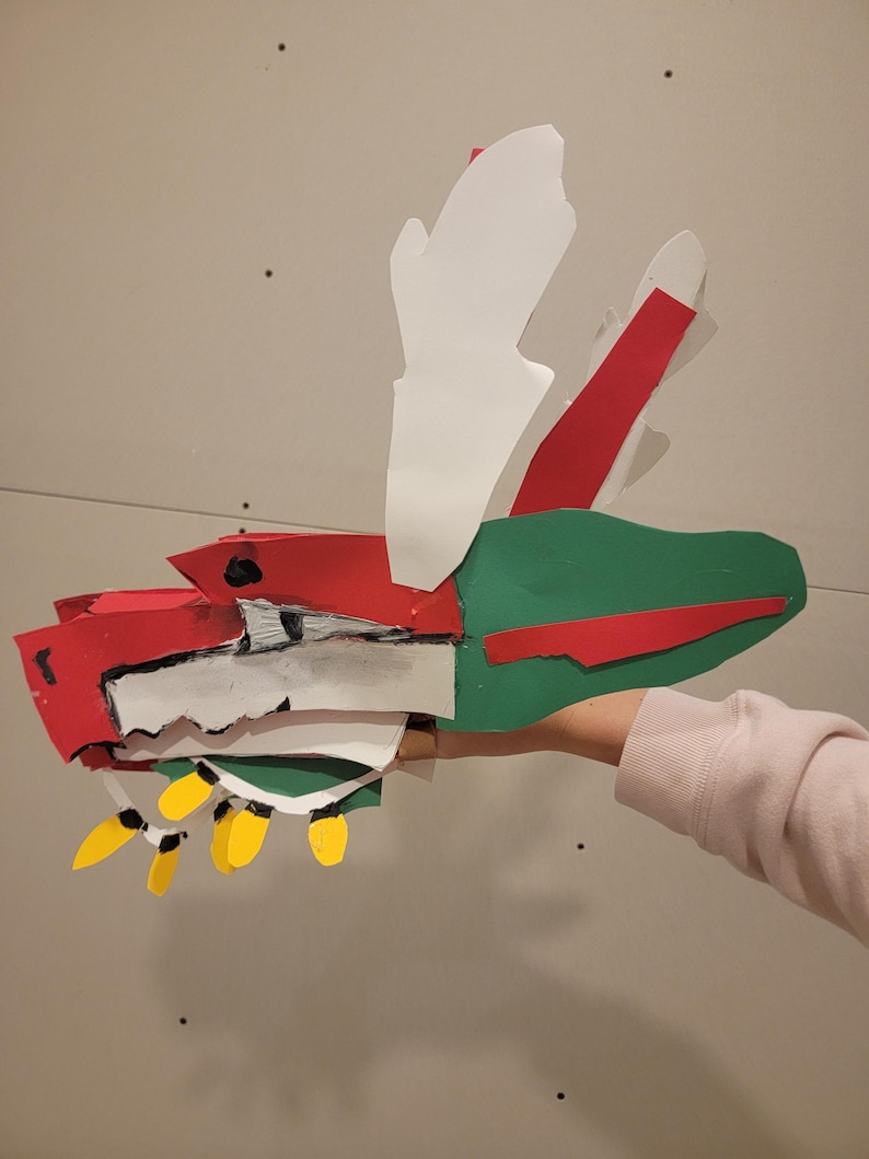 CHRISTMAS DRAGON PUPPET for Kids Decoration Birthday Kids Parties ...