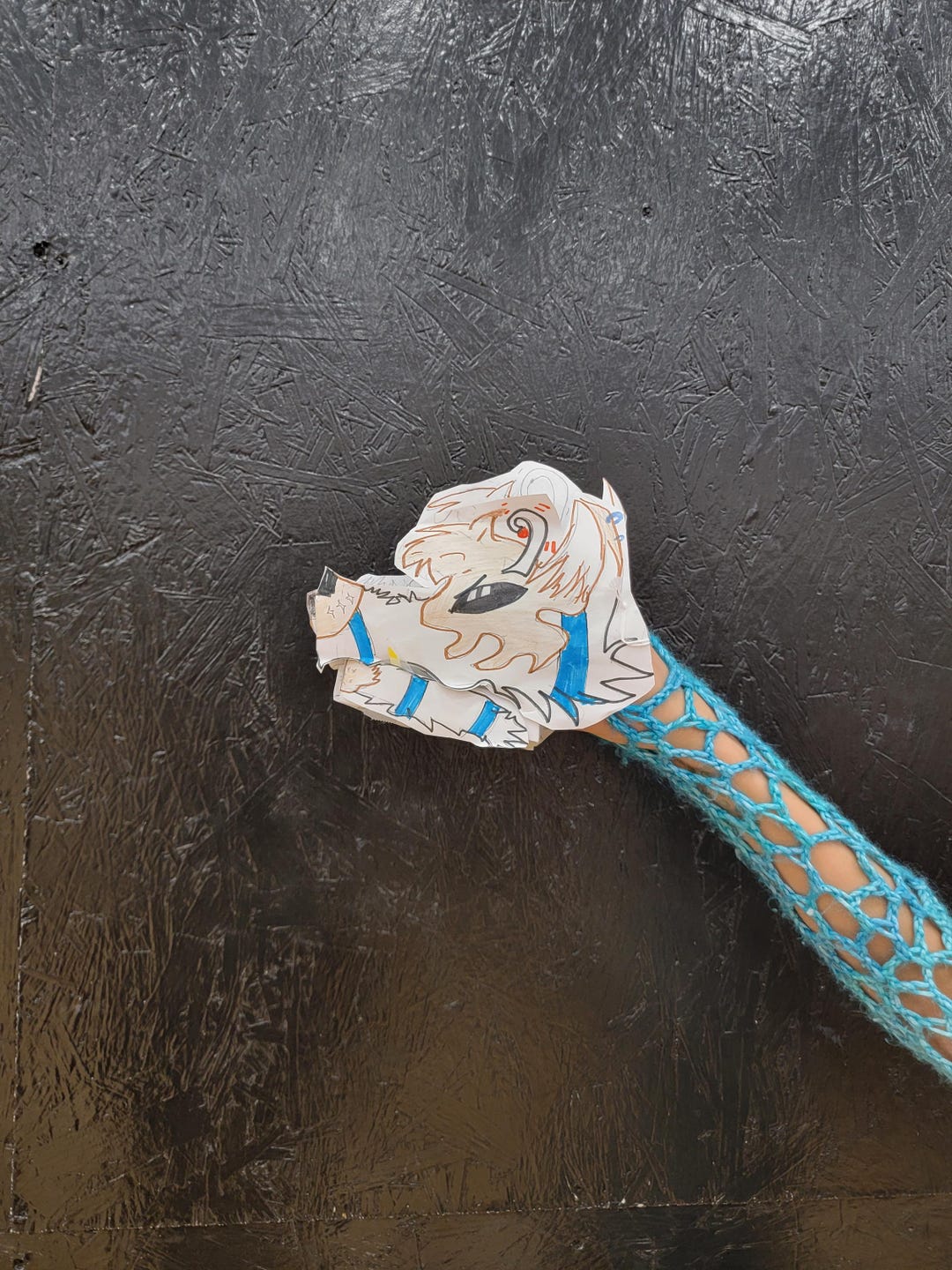 SNAGLETOOTH D0G DRAGON PUPPET!!! Blue Dragon Puppet Paper Dog Dragon ...