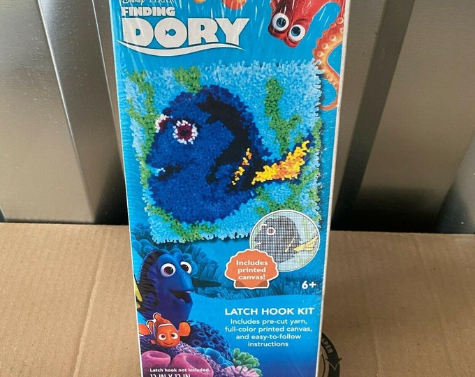 Finding Dory Latch Hook Kit Disney Pixar Nemo Canvas & Yarn Included ...