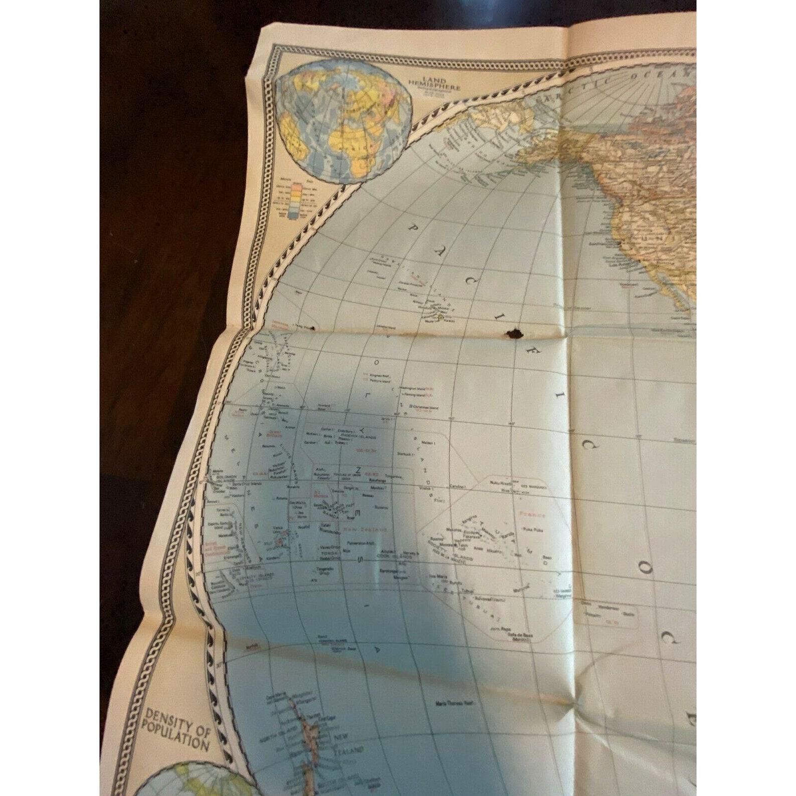 Map of the World Vintage 1941 WW2 Aged Paper National - Etsy