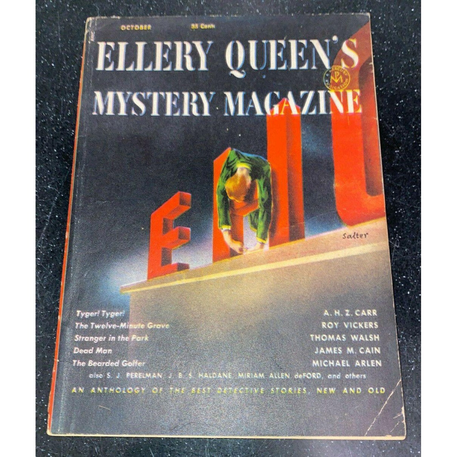 Ellery Queen's Mystery Magazine October 1952 Vol 19 No 107 - Etsy
