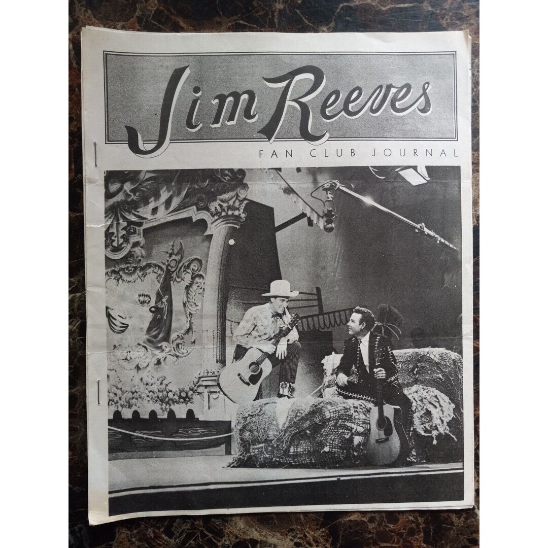 Jim Reeves Fan Club Journal Magazine October 1974 Cowboy - Etsy