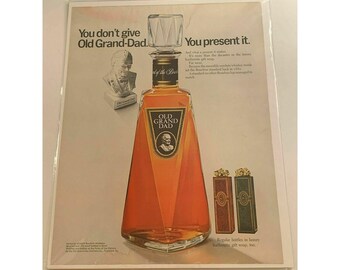 Vintage 1960s Old-grand Whiskey Print Ad - Etsy