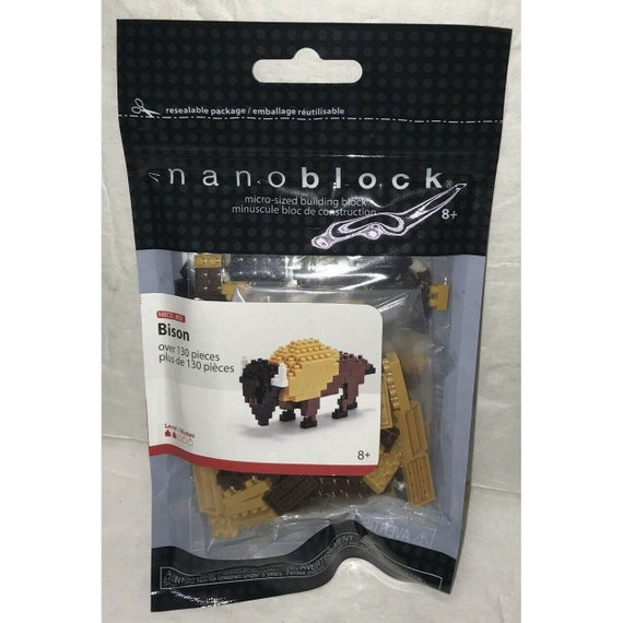 Nanoblock Bison 130 Pieces Micro Building Blocks NBCO_003 Set - Etsy