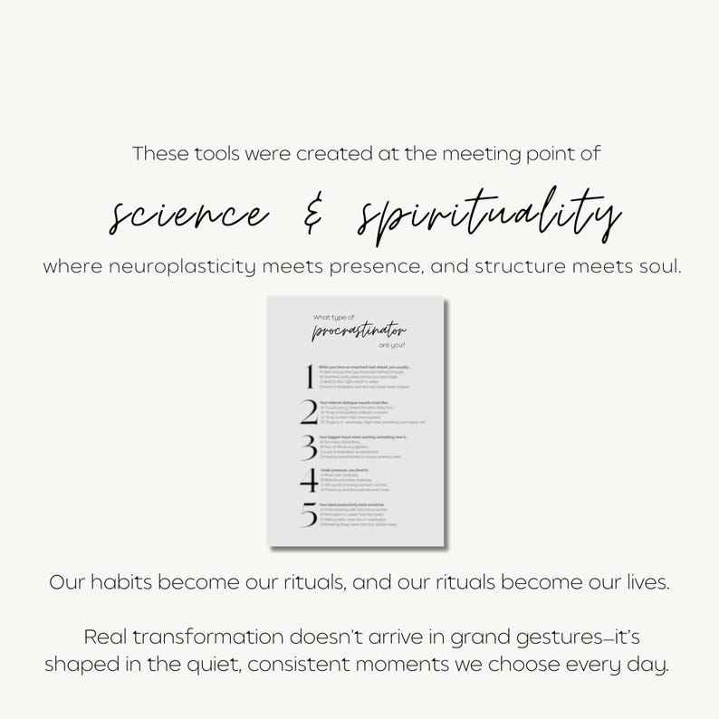 Procrastination Quiz and Support Tools | Printable A4 PDF | Self-growth ...