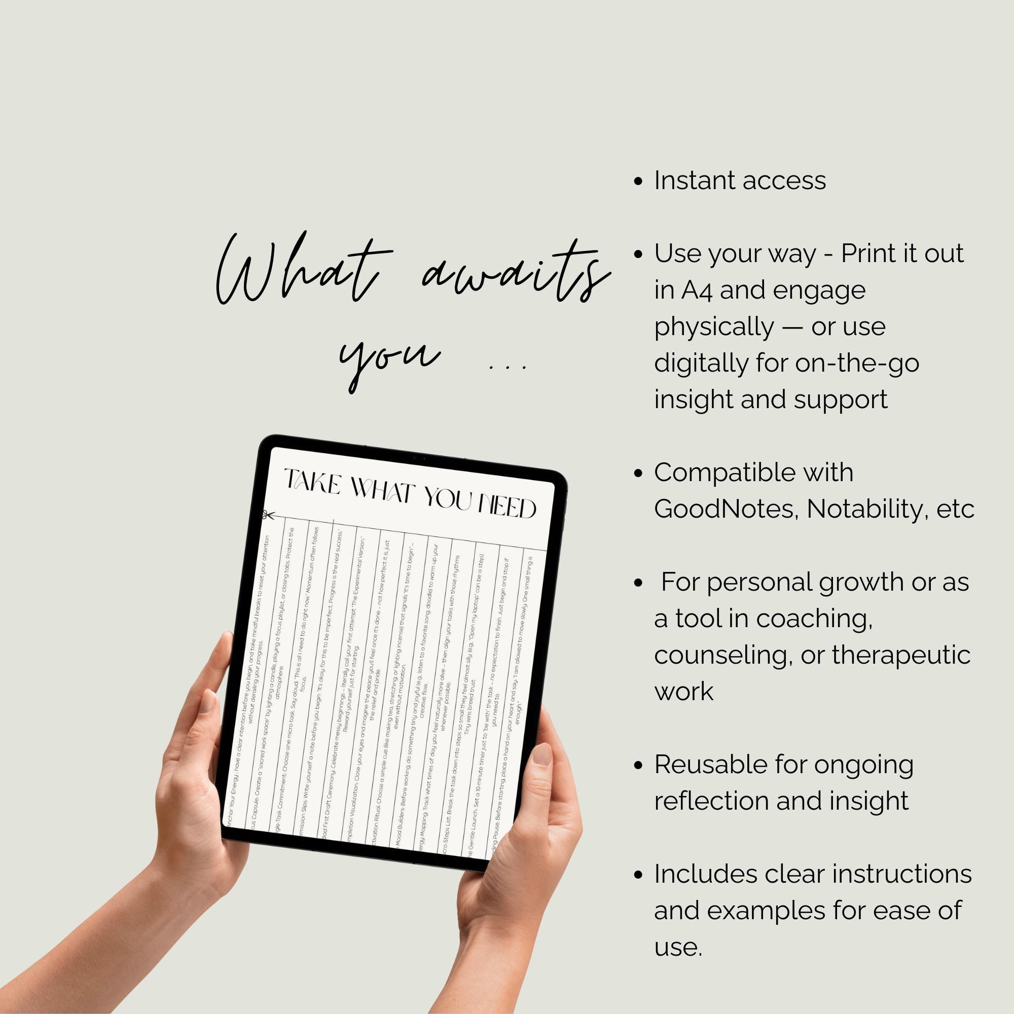 Procrastination Quiz and Support Tools | Printable A4 PDF | Self-growth ...