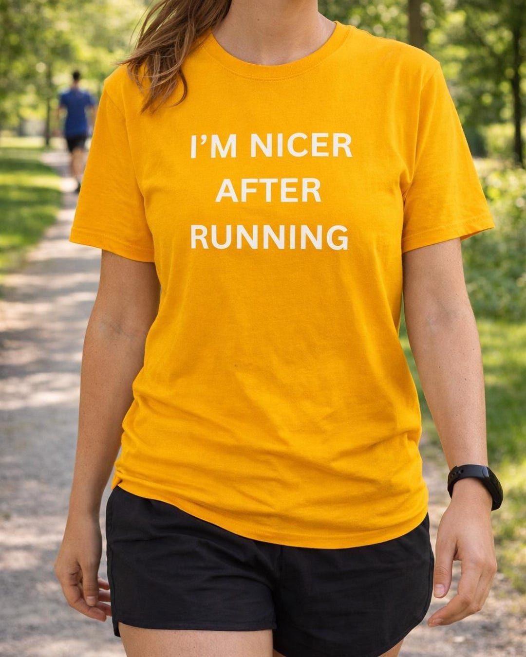 I'm Nicer After Running Shirt, Women's Running T-shirt, Workout Shirt ...