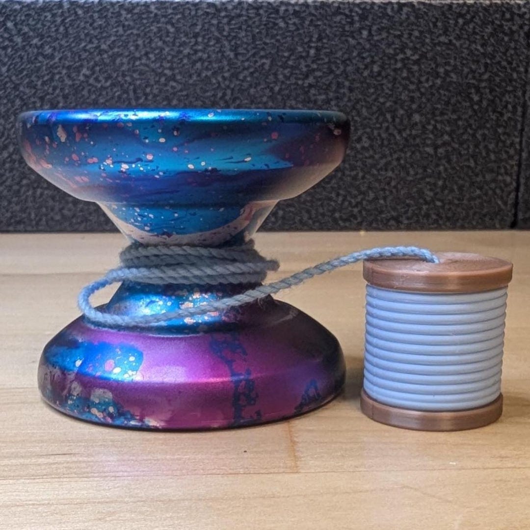 Yo-yo Baby Blue Thread Spool Novelty 5A Counterweight - Etsy
