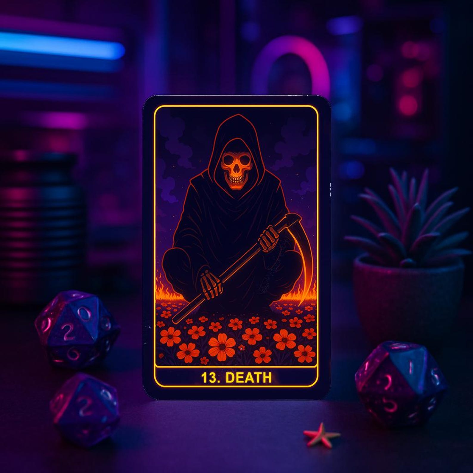 Cyber Style Cards, the Neon Hood Tarot Deck - Etsy