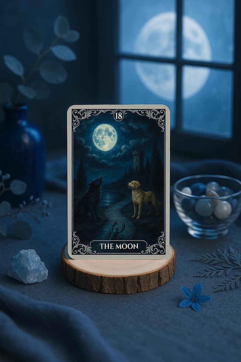 Folklore Arcana Tarot Deck, Mystical Blue Divination Cards (3rd Edition ...