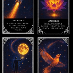 Seeds of Stardust Oracle Deck - Cosmic Oracle Cards Affirmations - Etsy