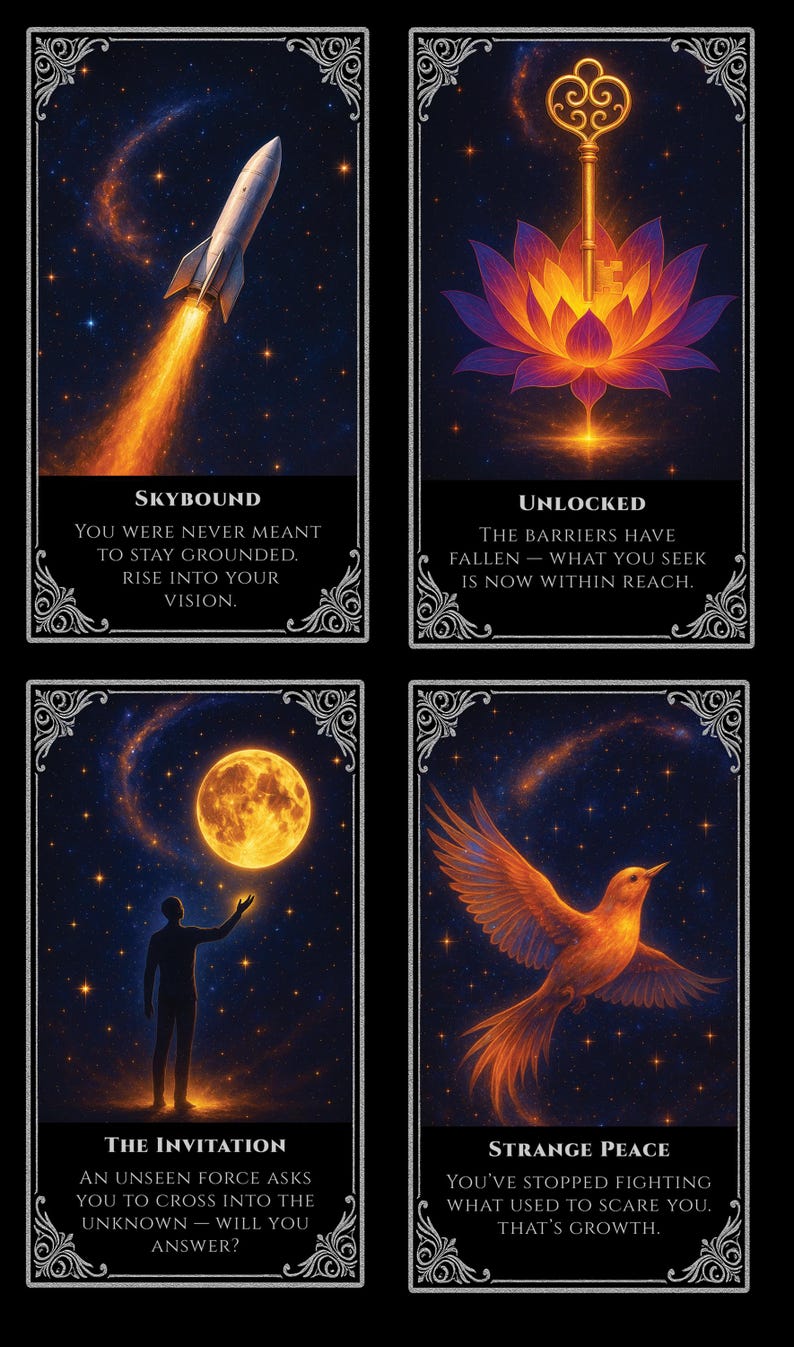 Seeds of Stardust Oracle Deck - Cosmic Oracle Cards Affirmations - Etsy