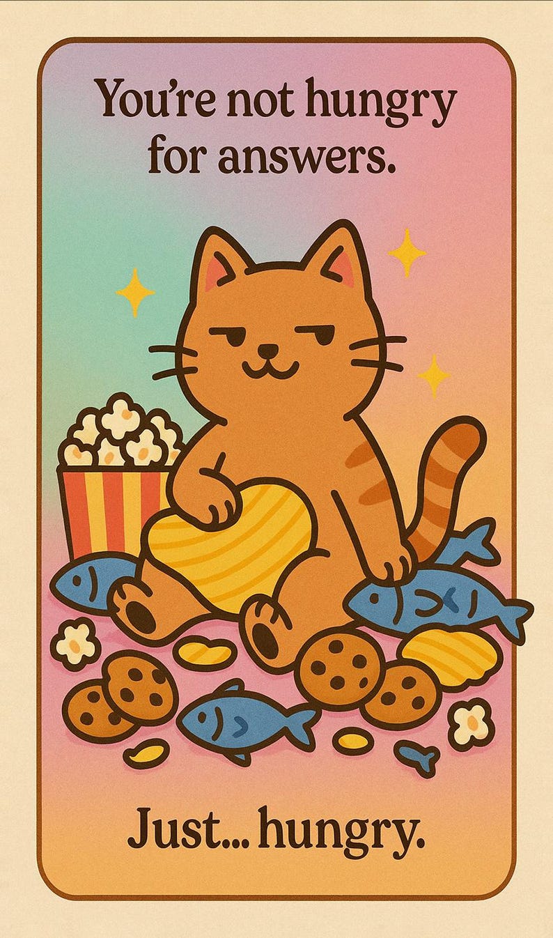 Funny Sarcastic Cat Oracle Cards for Daily Guidance - Whiskers of ...
